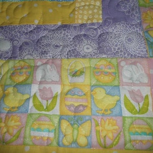 Touch of Spring Log Cabin Patchwork Quilt - Etsy