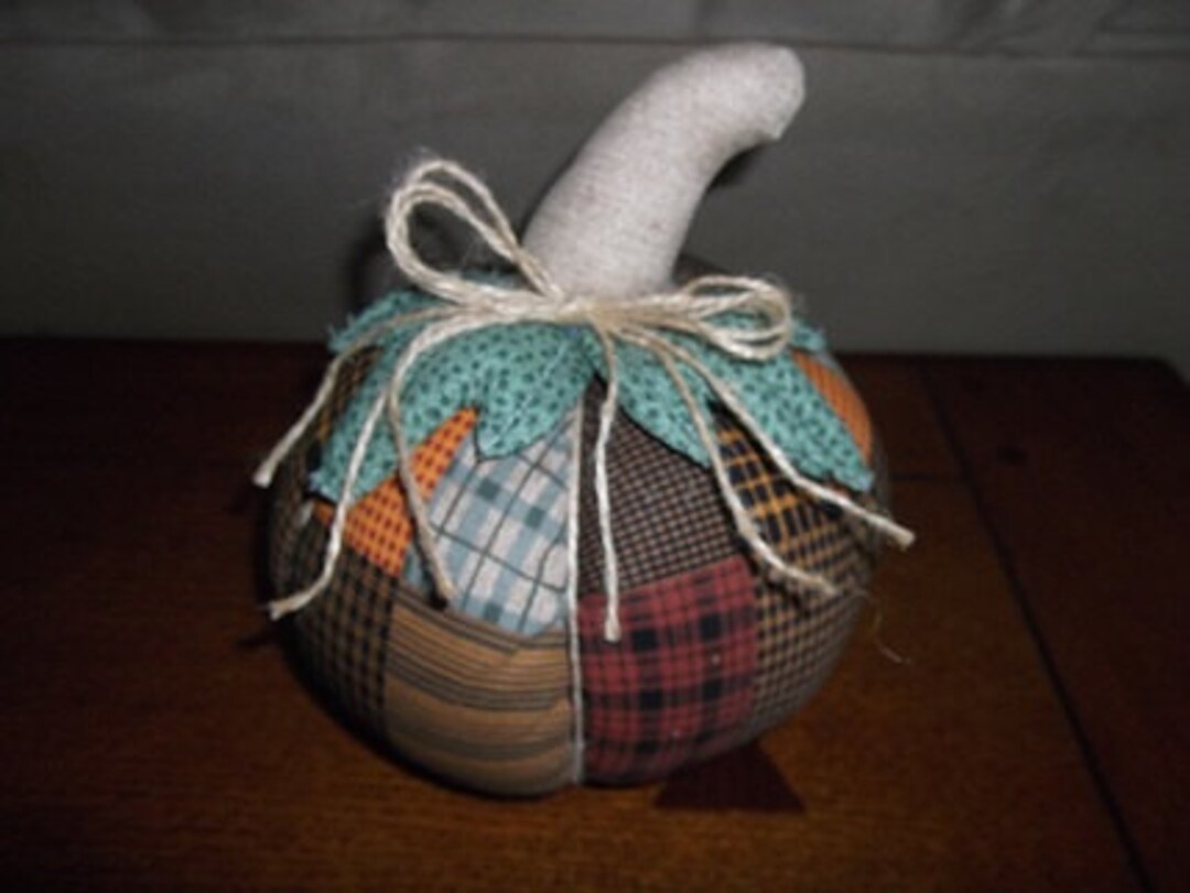 Fall Decoration - Fabric Pumpkin Medium - Etsy