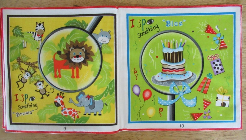 Fabric Soft Book I Spy Colors | Etsy