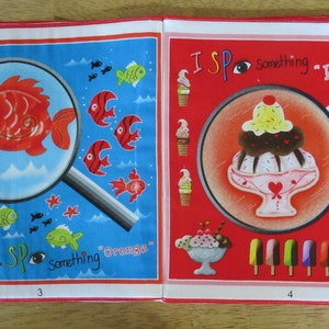 Fabric Soft Book - I Spy Colors - Etsy