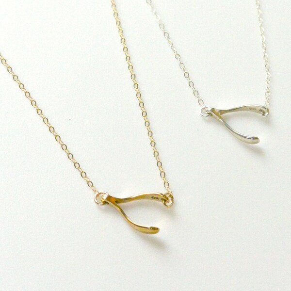 Wishbone Necklace - Etsy