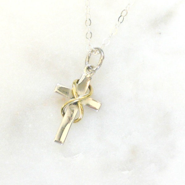 Infinity Cross Necklace - Etsy