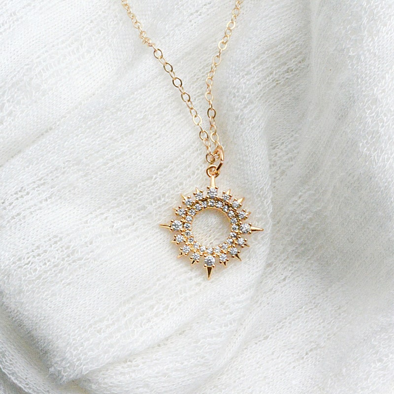 Sun Necklace - Etsy