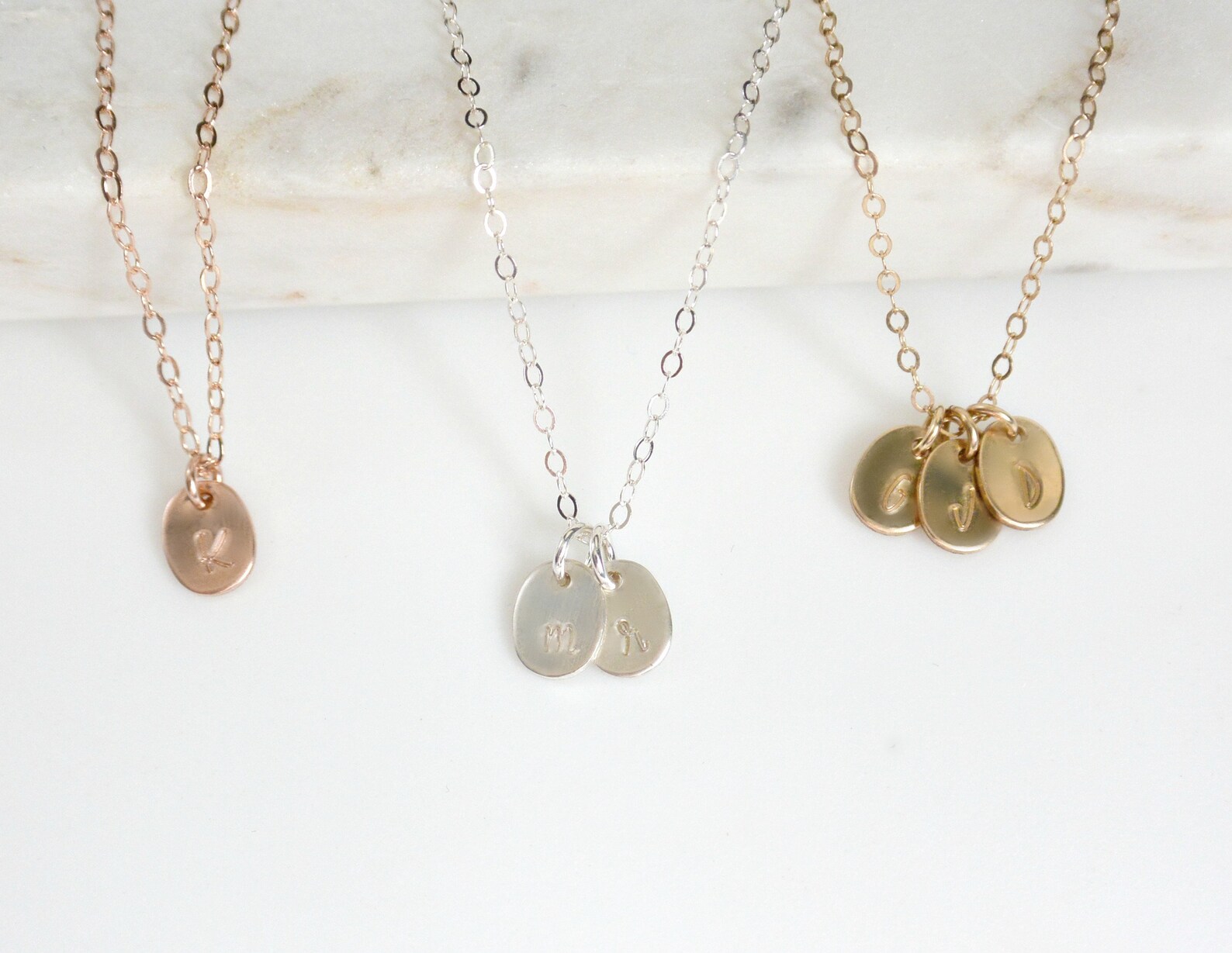 Personalized Oval Necklace Oval Tag Coin Necklace Custom | Etsy