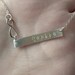 Personalized Infinity Bar Nameplate Necklace Personalized - Etsy