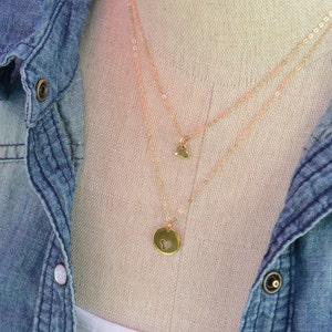GOLD Heart Necklace Set, Matching Necklace, Sister Jewelry, Big Little ...