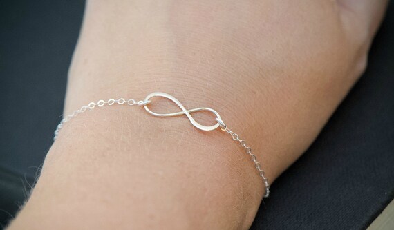 Infinity Bracelet Sterling Silver Infinity Pendant Everyday | Etsy