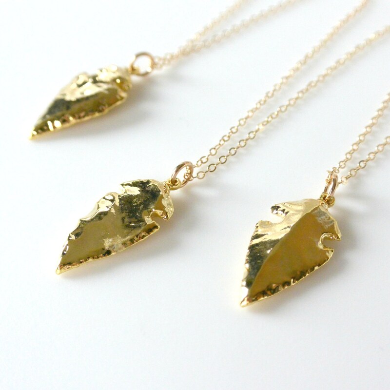 Arrowhead Necklace - Etsy