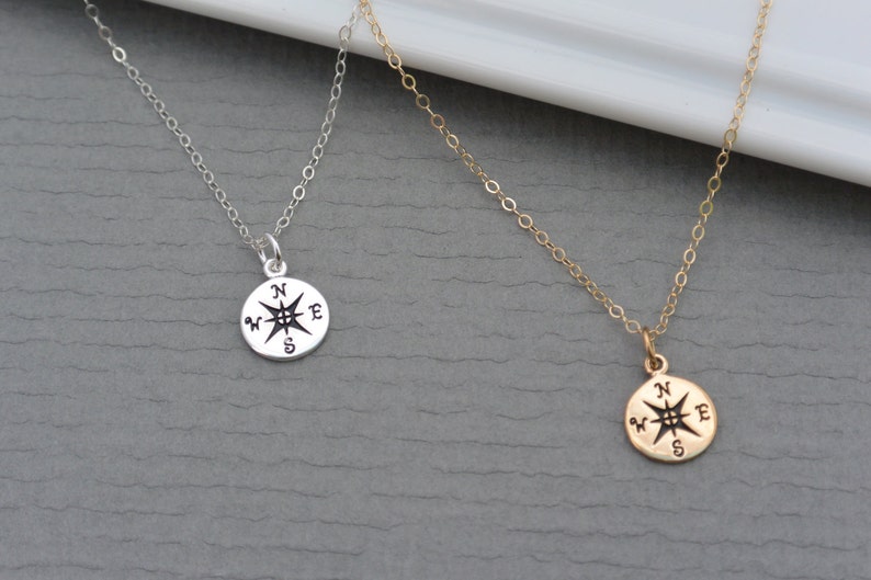 Compass Necklace Graduation Gift Travelers Necklace | Etsy