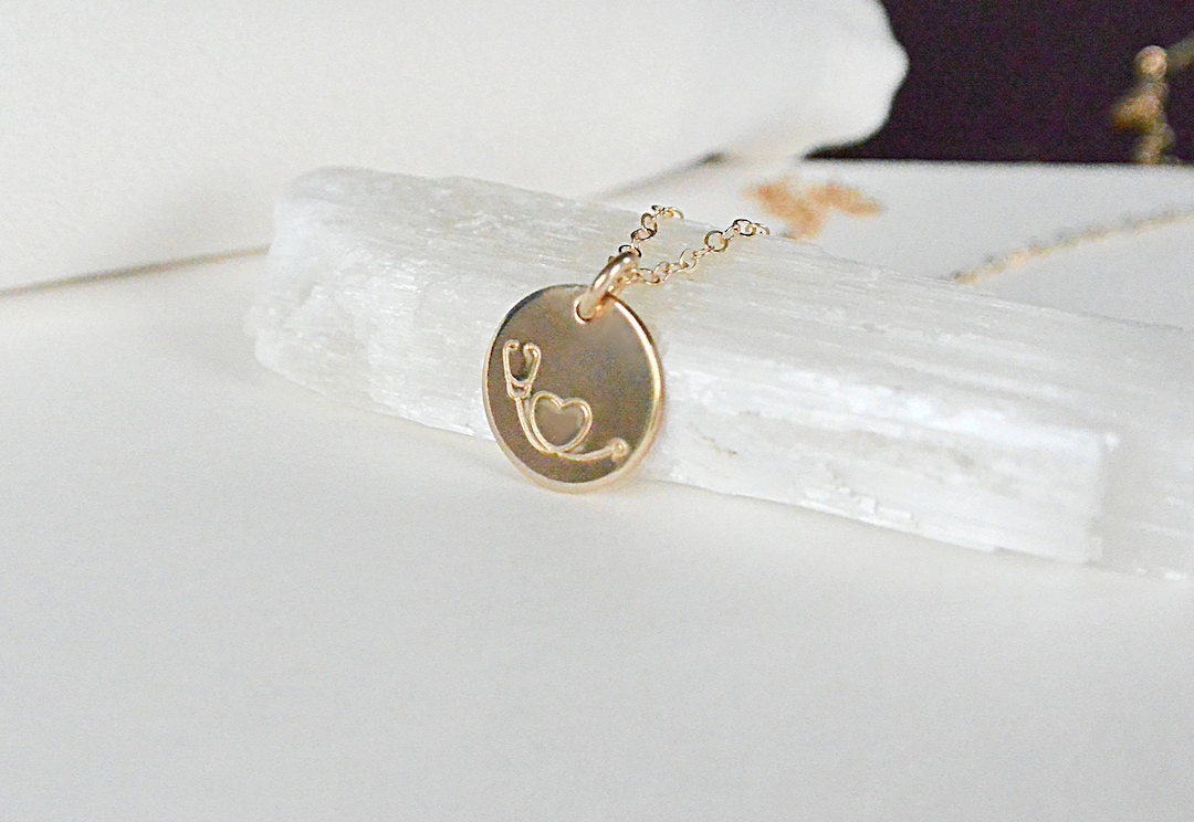 Gold Nurse Necklace, Stethoscope Necklace, Personalized Gifts for ...