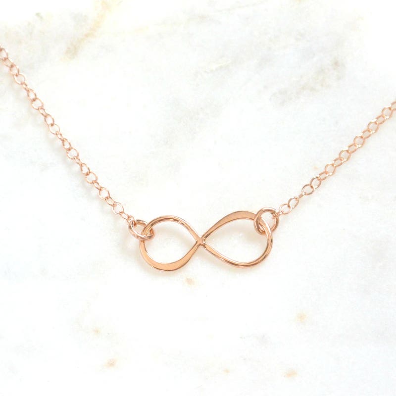 Rose Gold Infinity - Etsy