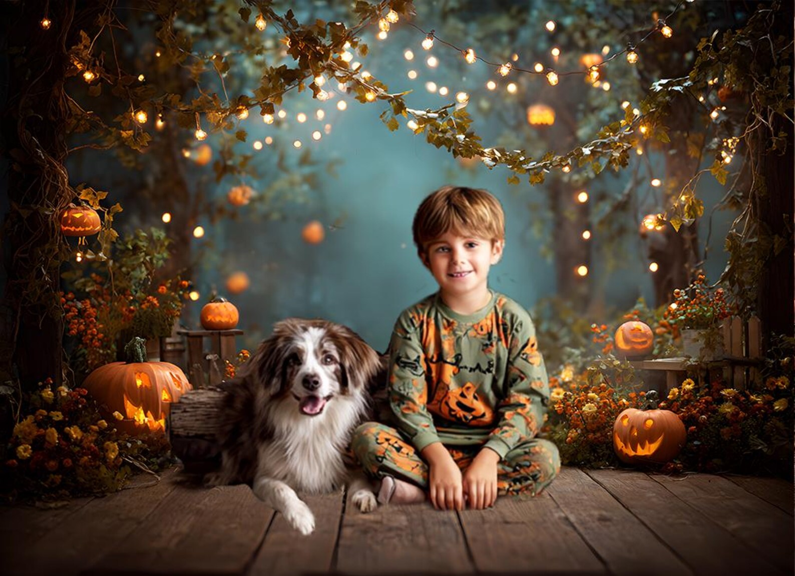 Halloween Photography Backdrops: Spooky Autumn Scenes (digital Download ...