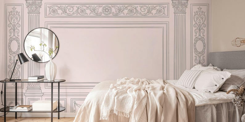 Ornate Wallpaper Classical Columns Wall Mural - Etsy
