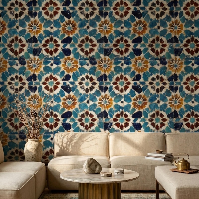 Moroccan Wallpaper - Etsy UK