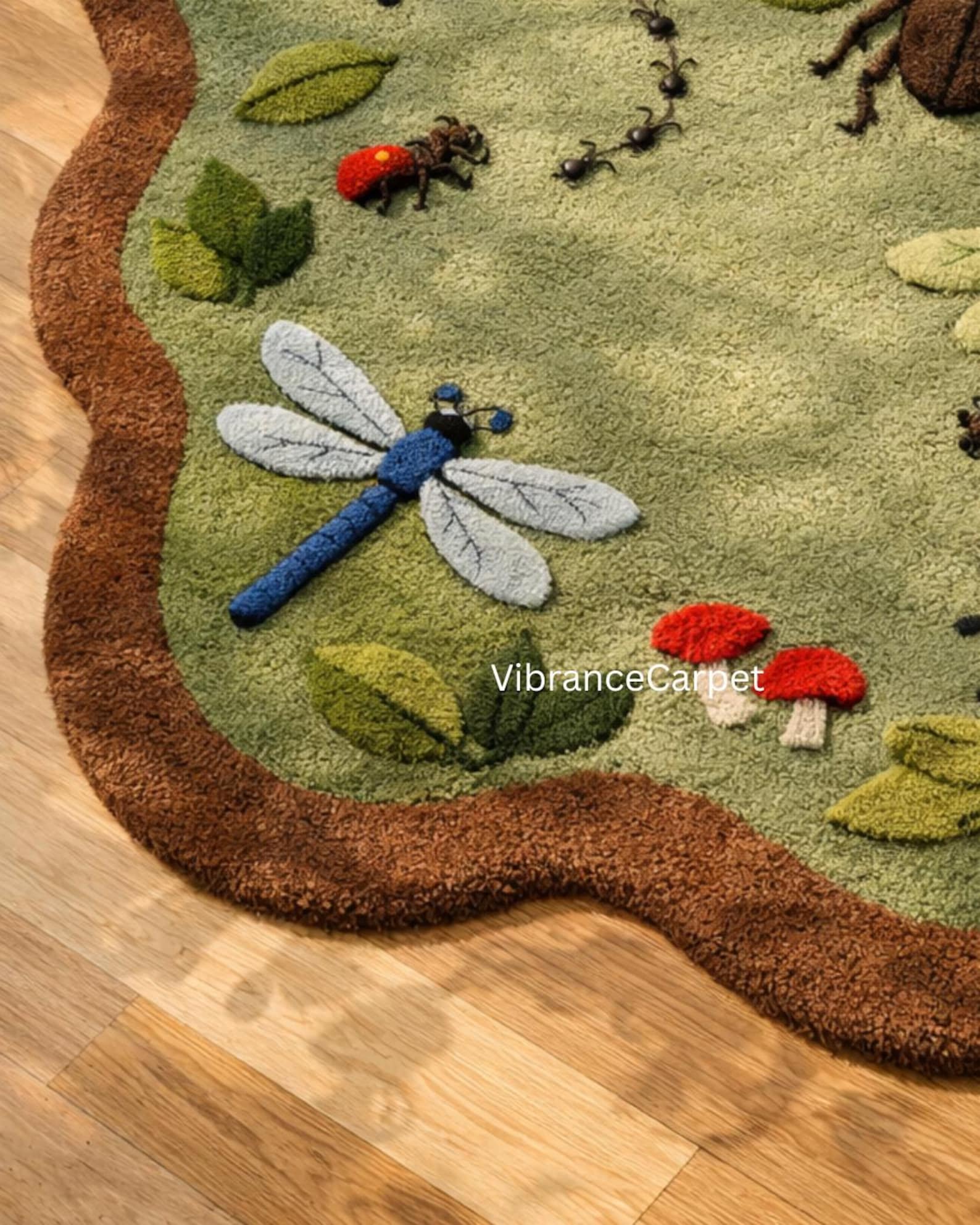 Educational Bug & Insect Rug – Hand-tufted Wool Kids Room Rug - Etsy
