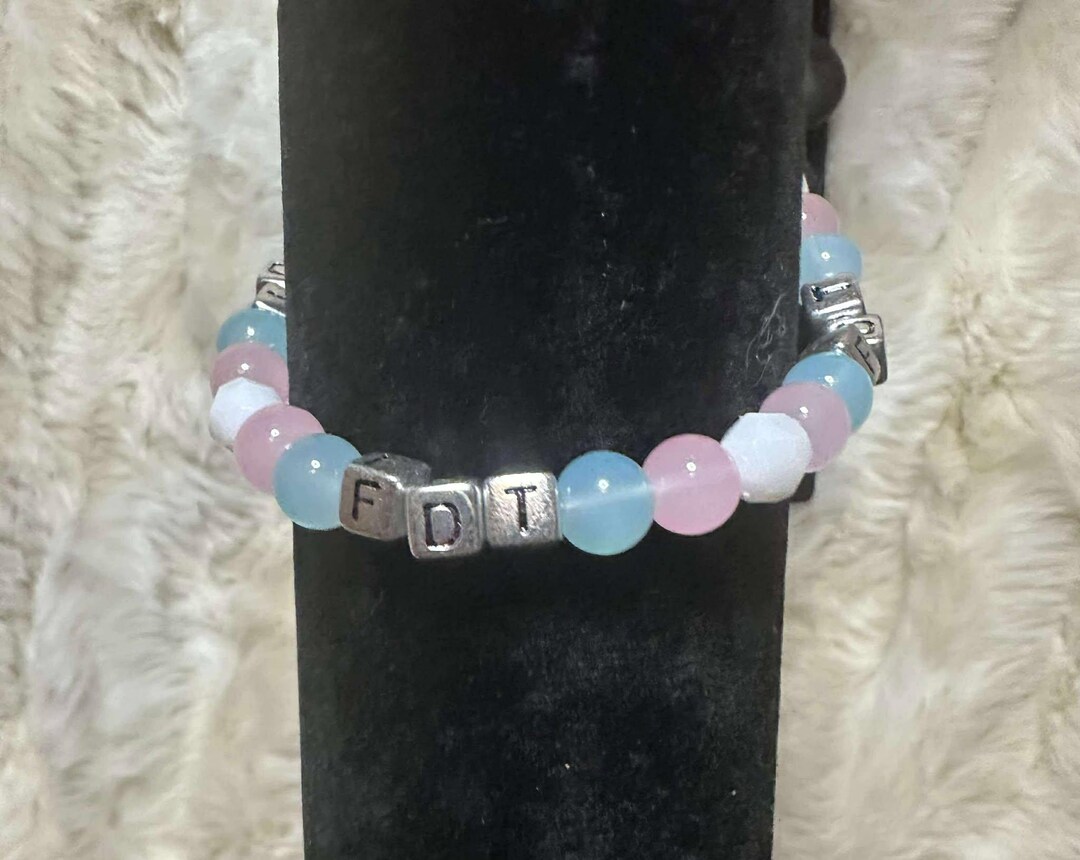 Trans Pride Flag - FDT Beaded Bracelet - Etsy