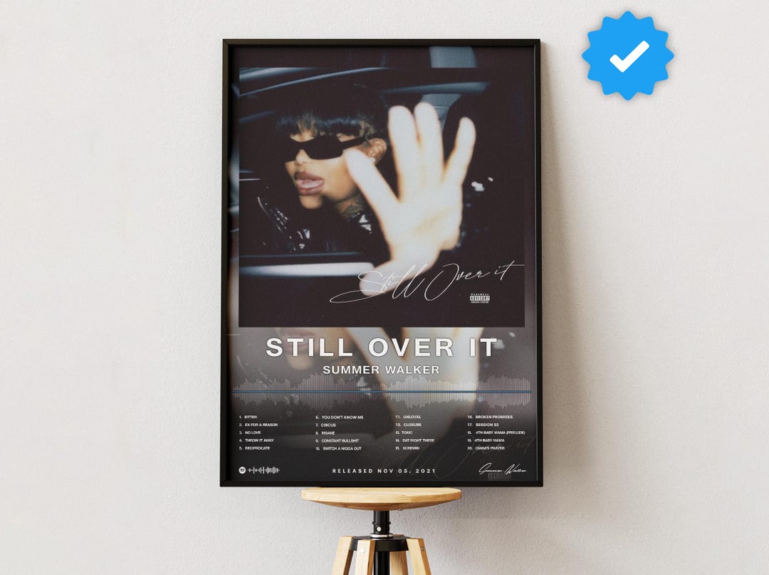 Summer Walker - Still Over It Album Poster: R&B Music Wall Art (digital ...