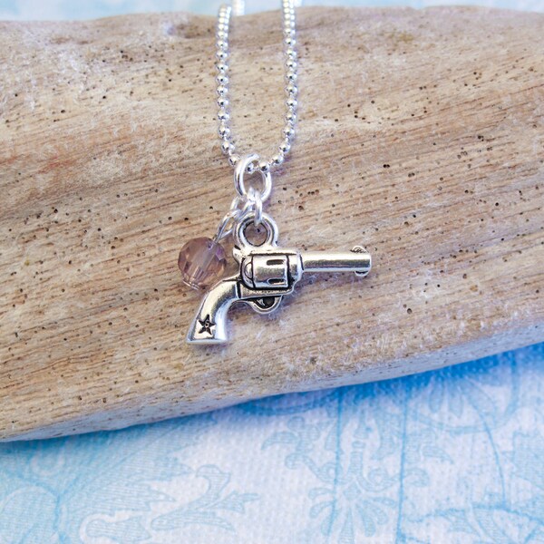 Handgun Necklace - Etsy
