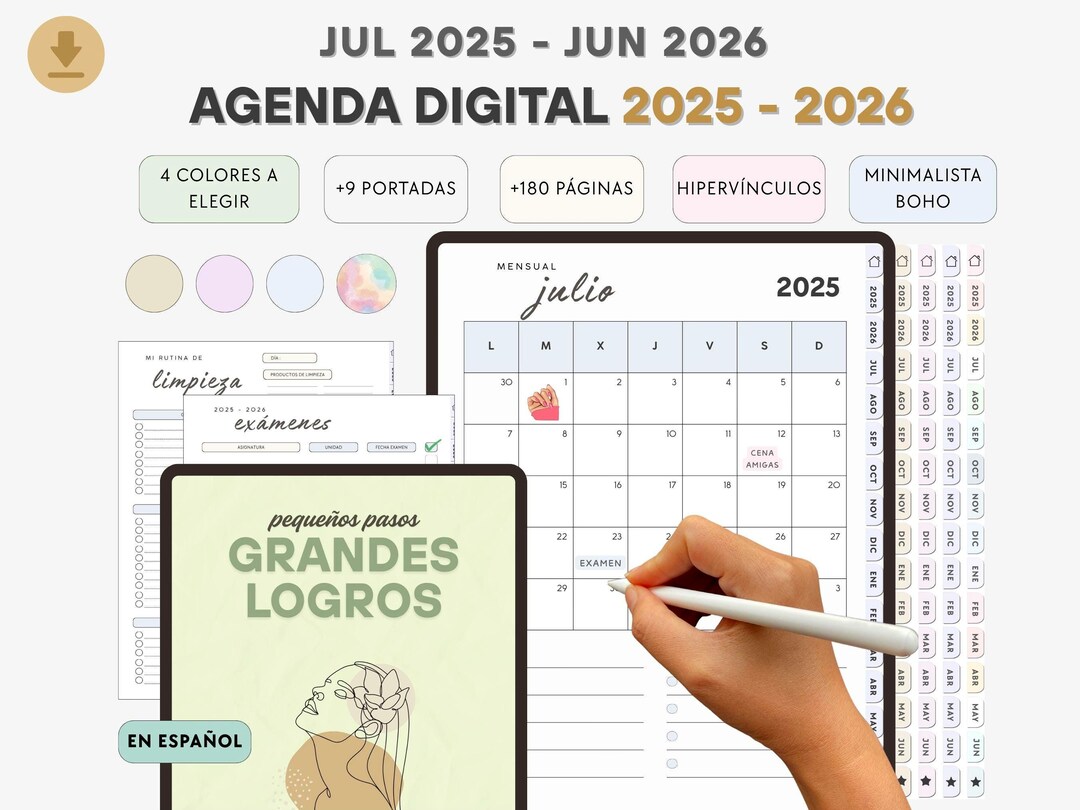2025-2026 Digital Planner in Spanish. Digital Planner for iPad and ...