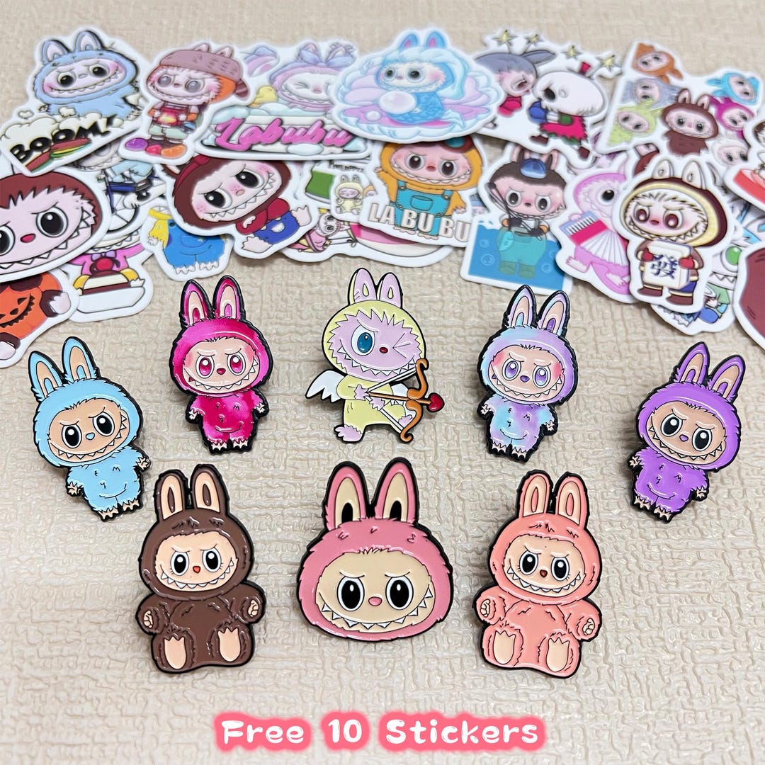 Cute Labubu Enamel Pin,labubu Kawaii Pins,labubu Charm,labubu Brooch ...