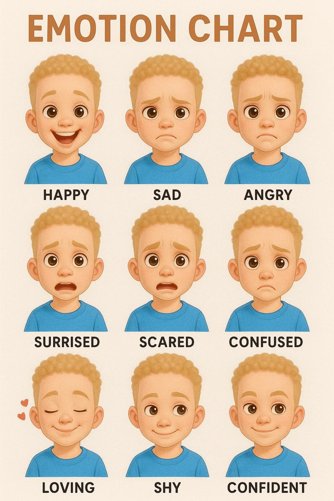 Boys' Faith-based Emotions Coloring Book | SEL Printable | Looping ...