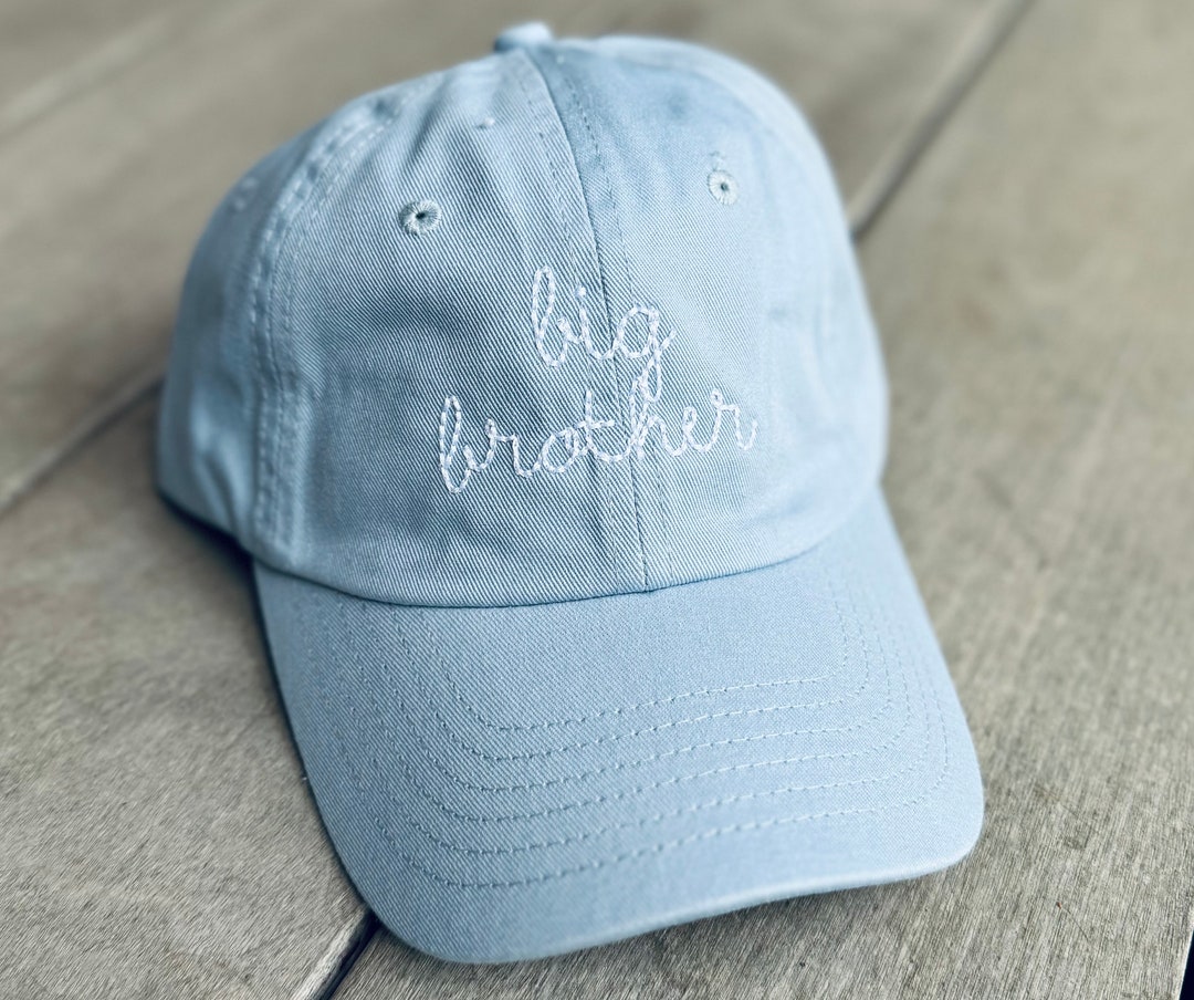 Personalized Big Brother Kids Baseball Cap Hat- Toddler Gift - Big ...