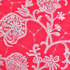 Amy Butler - Lark - "souvenir" in Punch Red - Print PWAB068 -cotton ...
