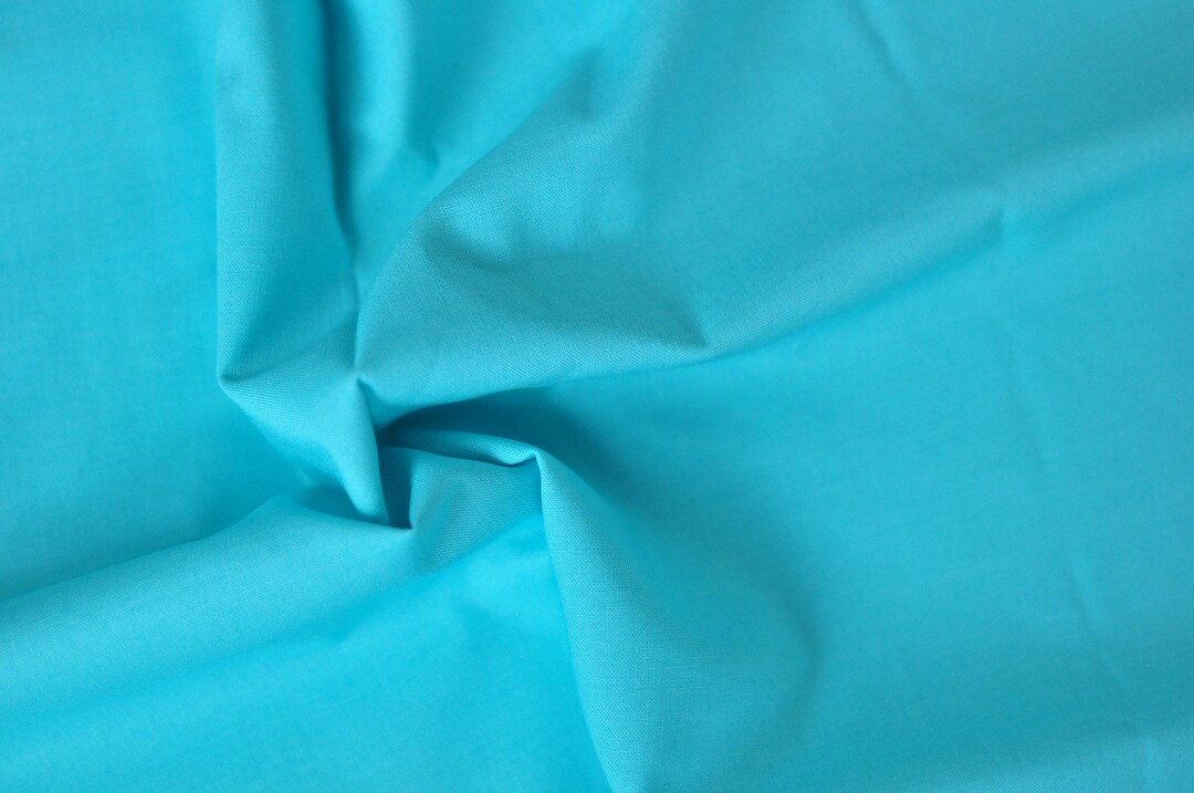 Fabric Solid: Aqua Blue - Etsy