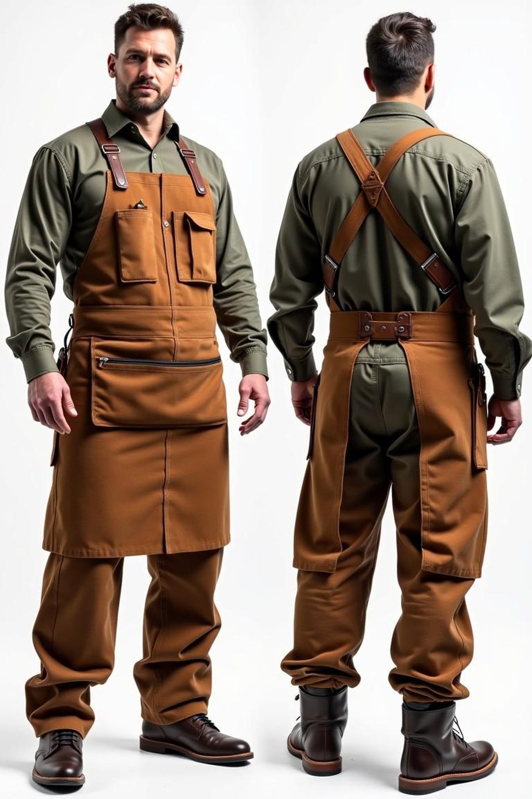 Suede Leather Farrier Chaps: Heavy-duty Horse Shoeing Apron - Etsy