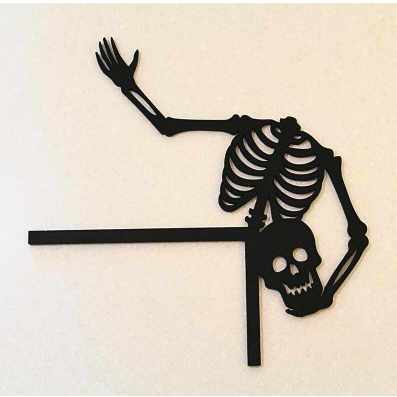 Wood Headless Skeleton Door Corner , Door Topper , Door Frame Decor ...