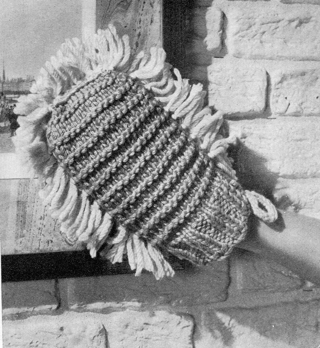 1960s Retro Dusting Mitts, Vintage Housecleaning Pattern, Easy Knit ...