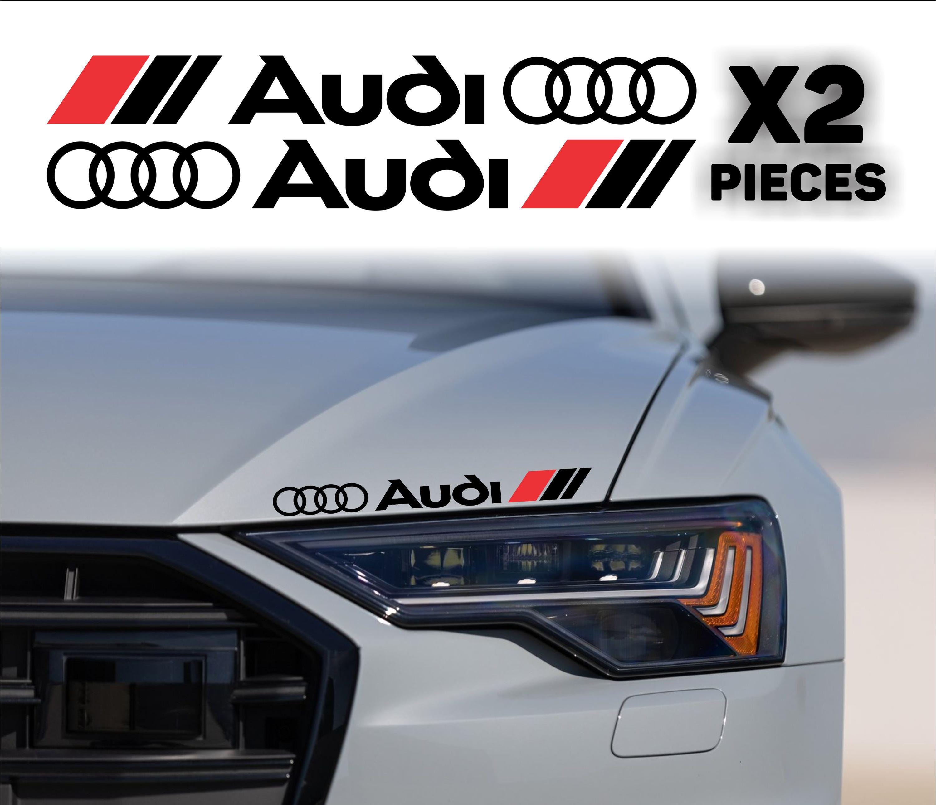 Audi 11″ Racing Decal – S Line Sport Badge Vinyl Stickers (pair) | Car ...