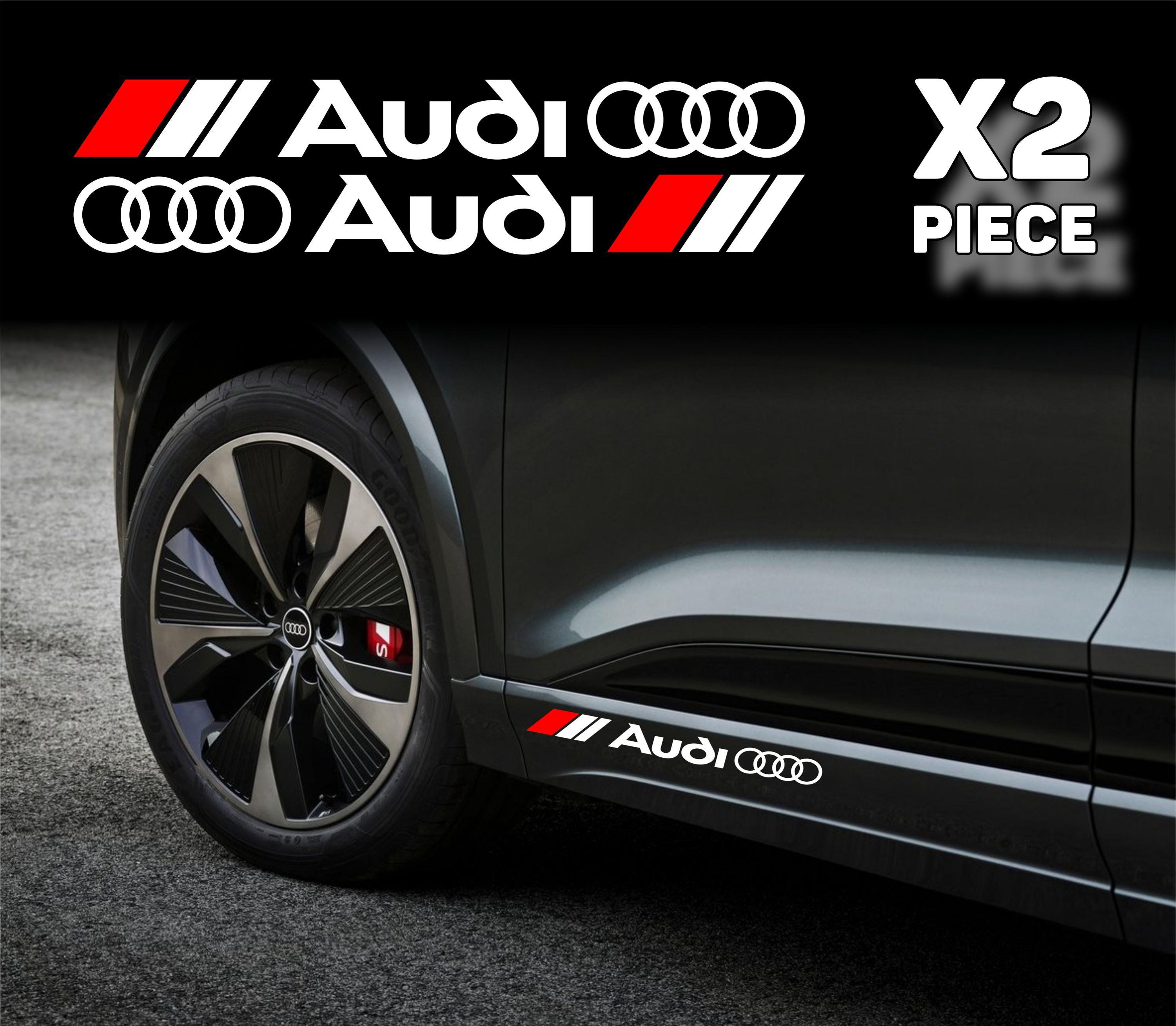 Audi 11″ Racing Decal – S Line Sport Badge Vinyl Stickers (pair) | Car ...