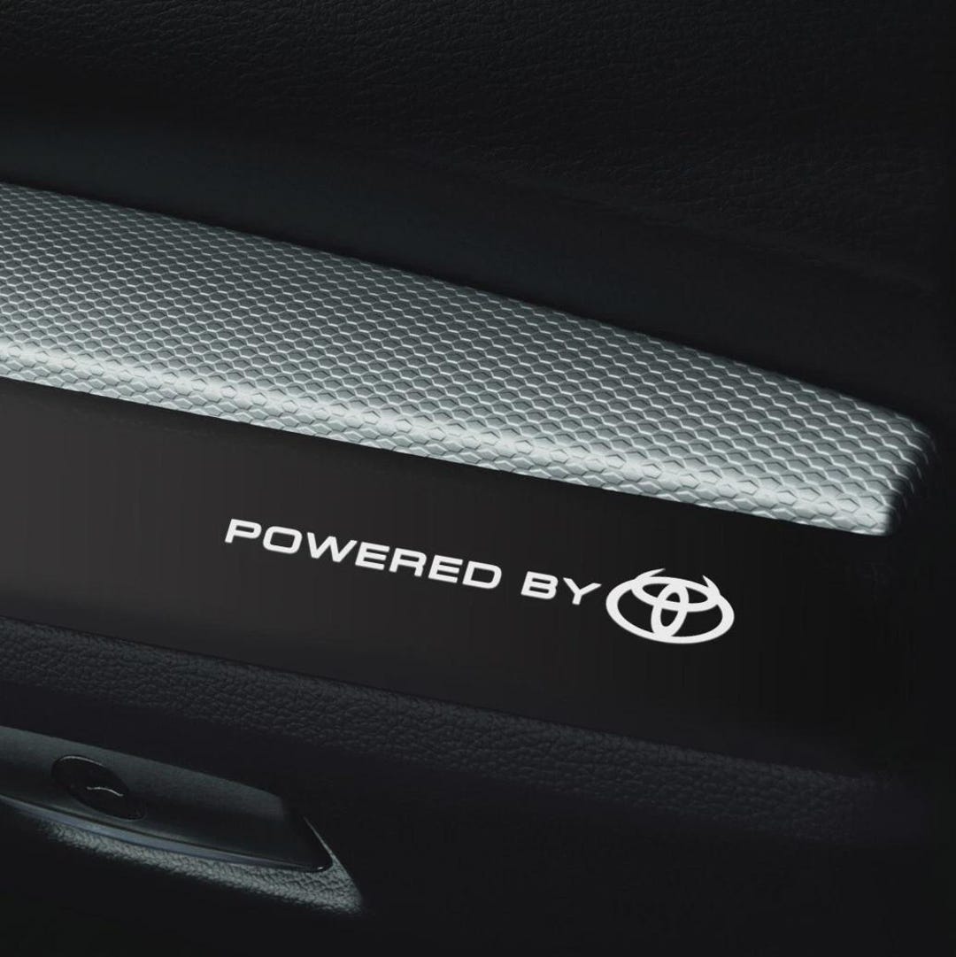 2x Powered by Toyota Vinyl Decal Stickers – Car Graphics - Etsy Australia