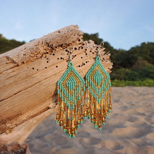Traditional Mayan Beaded Earrings – Handcrafted With Love & Care - Etsy