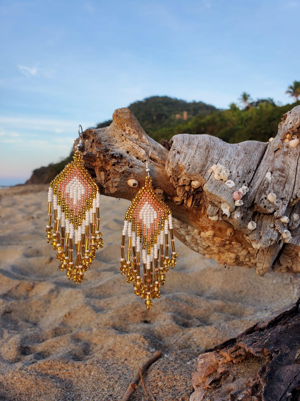 Traditional Mayan Beaded Earrings – Handcrafted With Love & Care - Etsy