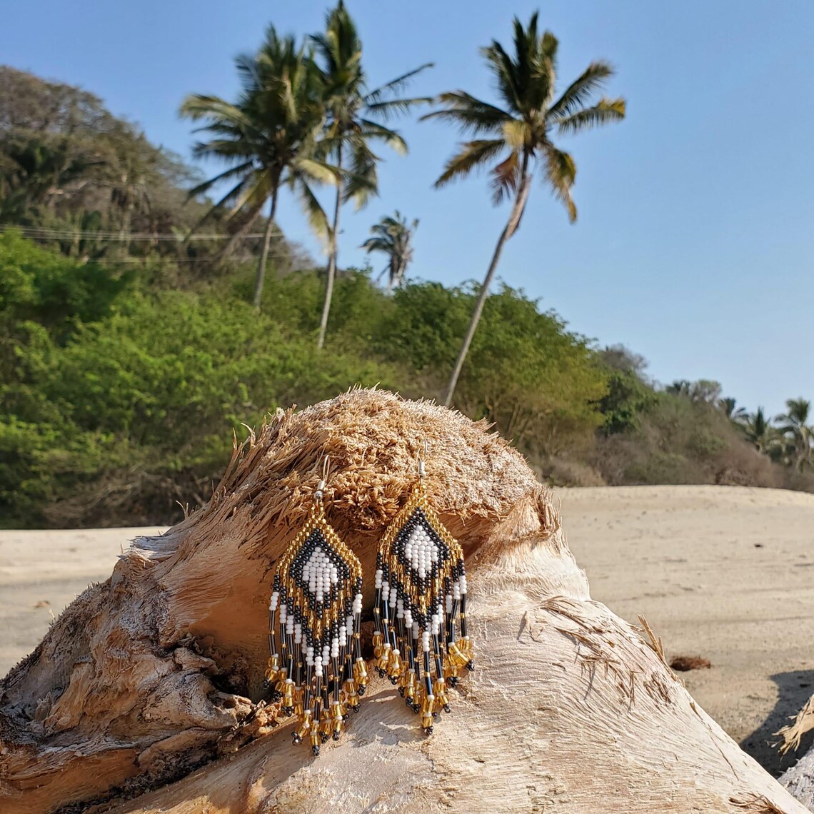 Traditional Mayan Beaded Earrings – Handcrafted With Love & Care - Etsy