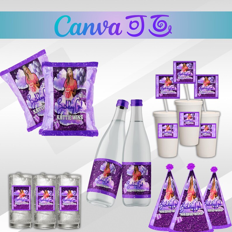 40+ Party Favor Mockup Bundle | Editable Canva Templates Chip Bag ...