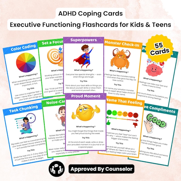 Coping With Adhd Printable - Etsy