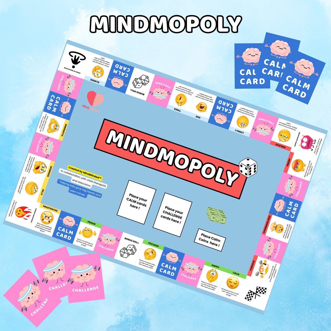 Mindmopoly™ Printable Emotional Regulation Game for Kids | Therapist ...