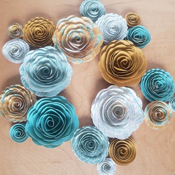Teal and Mustard - Etsy