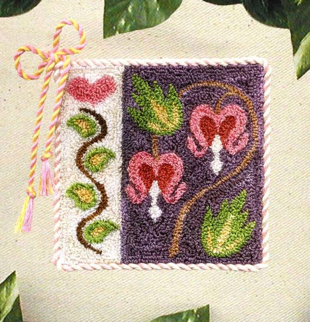 Spring Flower Punch Needle Pattern With Instructions – Bleeding Hearts ...