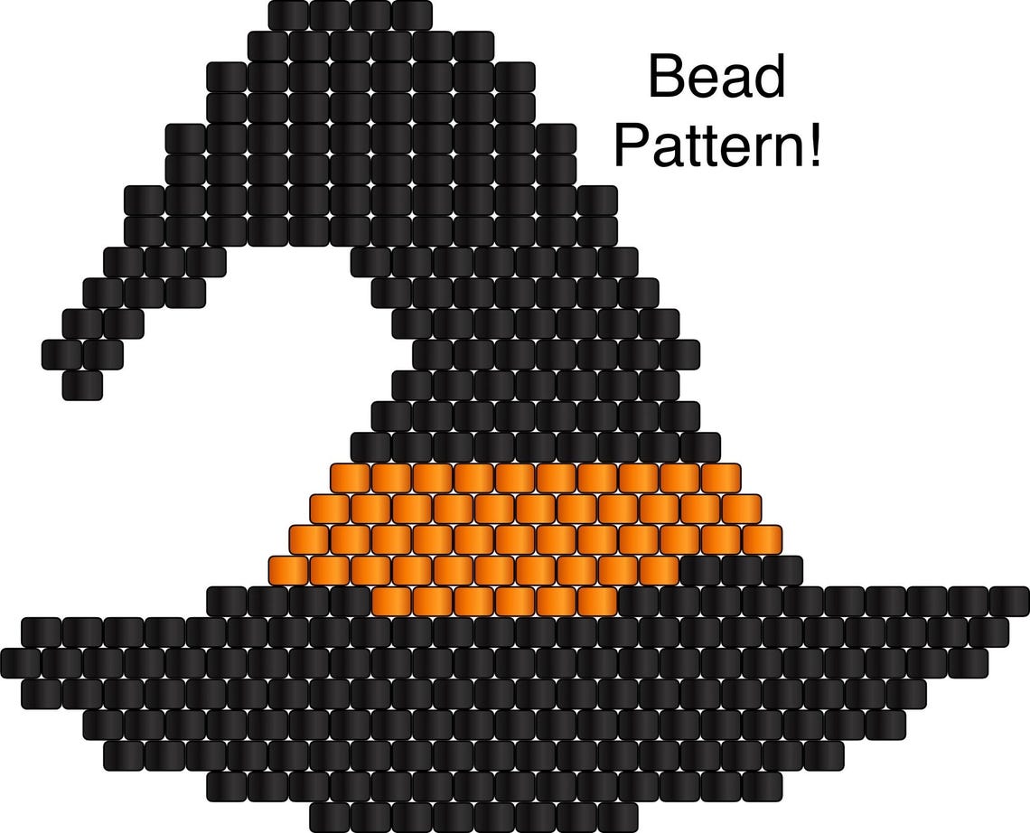 Witch Hat Brick Stitch Pattern - Etsy