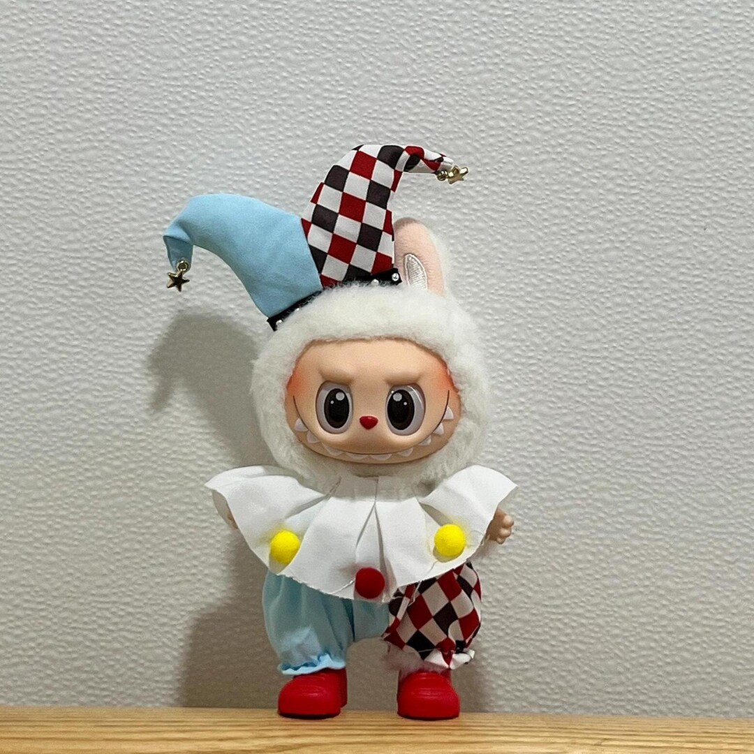 Labubu Clown Doll Outfit - Cute Bell - Decorated Jester Costume for ...