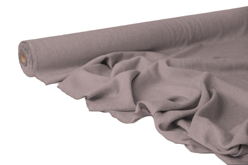 Sinopia Rust Linen Fabric by the Yard | Softened Linen for Clothing ...