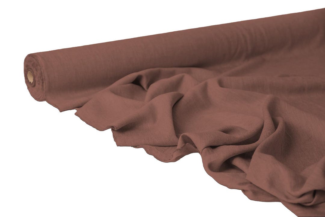 Bronze Linen Fabric by the Yard: Medium Weight Upholstery & Dressmaking ...