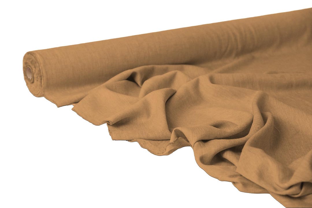 Fawn Brown Linen Fabric: Soft Flax Cloth for Sewing & Home Decor - Etsy