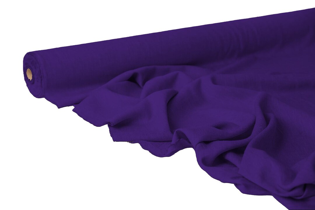 Spanish Violet Linen Fabric | Softened Flax, Purple Sewing Material - Etsy