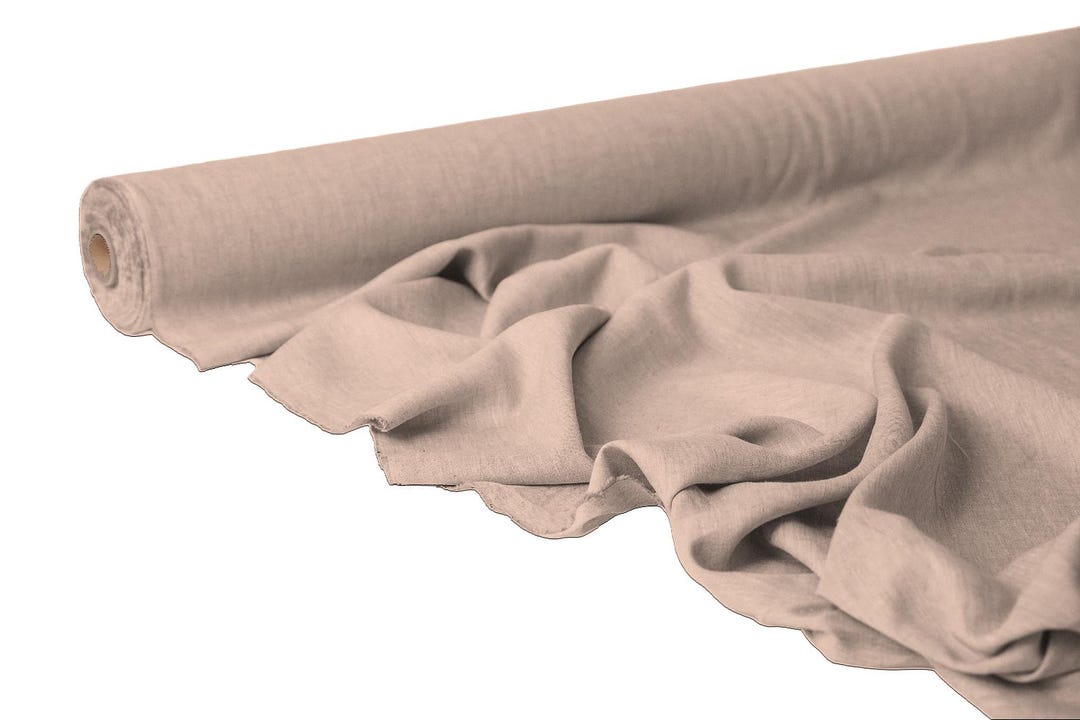 Unbleached Silk Linen Fabric | Natural Oatmeal Blend, Sewing Material ...