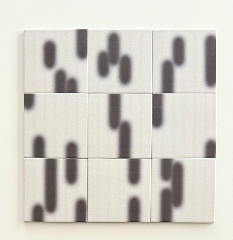 Box of 44 Abstract Porcelain Wall Tiles 15x15cm – for Indoor/outdoor ...